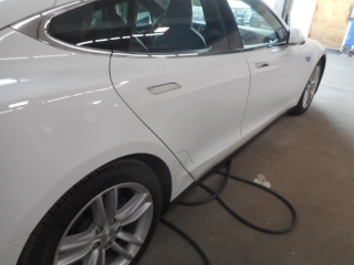 Tesla Collision Repair - Side Body Damage | Allston Collision Center ...
